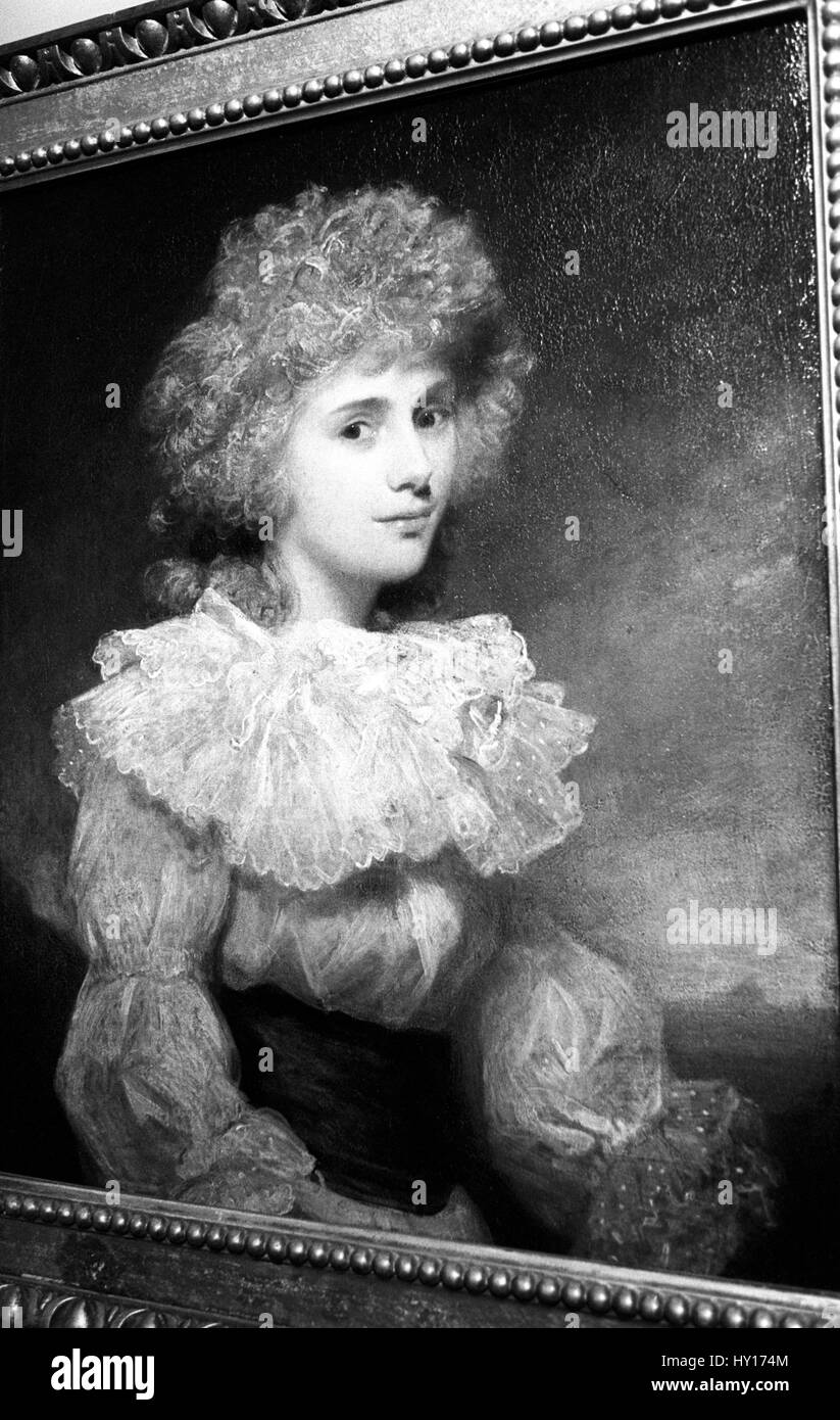 A painting by Sir Joshua Reynolds (1723-1792) of Lady Elizabeth Foster ...