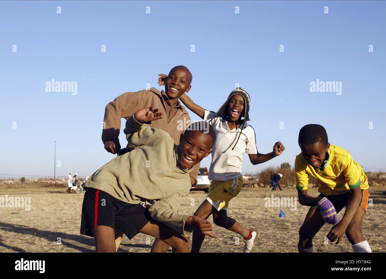Black south african boys football hi-res stock photography and images ...