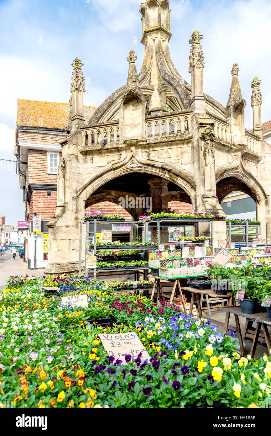 Salisbury, Poultry Cross at the market place Stock Photo - Alamy