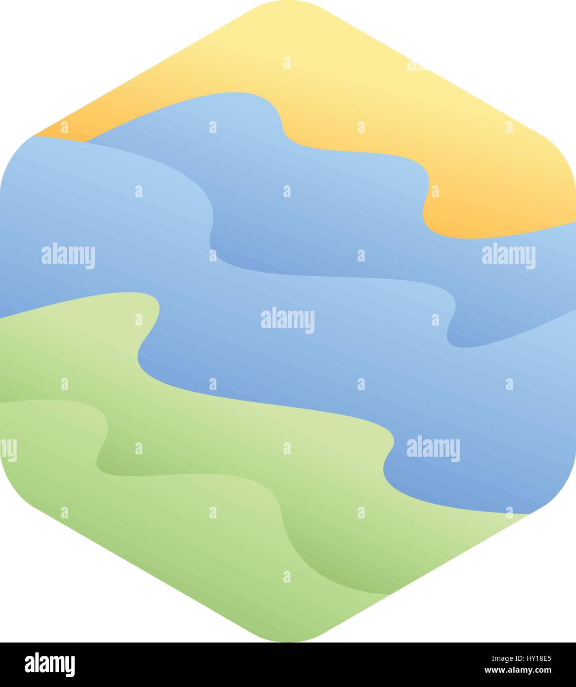 Abstract Colorful Hexagon Symbol Concept Stock Vector Image & Art - Alamy