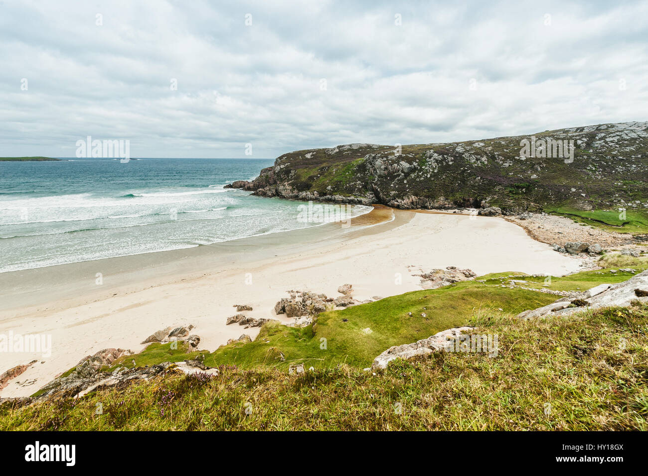 White Sands of Durness Beach in Northern Scotland Stock Photo - Alamy