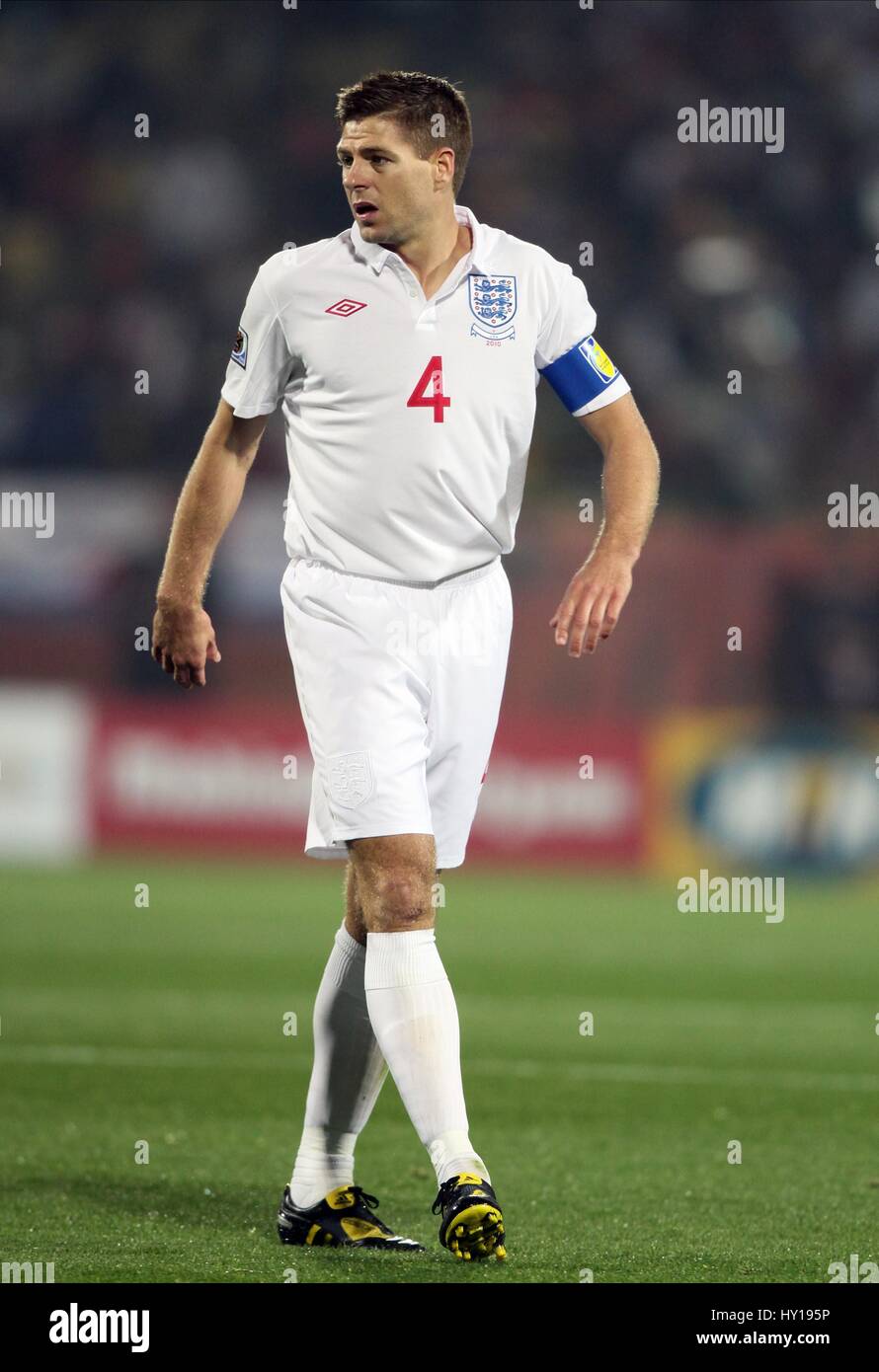 STEVEN GERRARD, ENGLAND and LIVERPOOL FC, ENGLAND V USA, 2010 Stock ...
