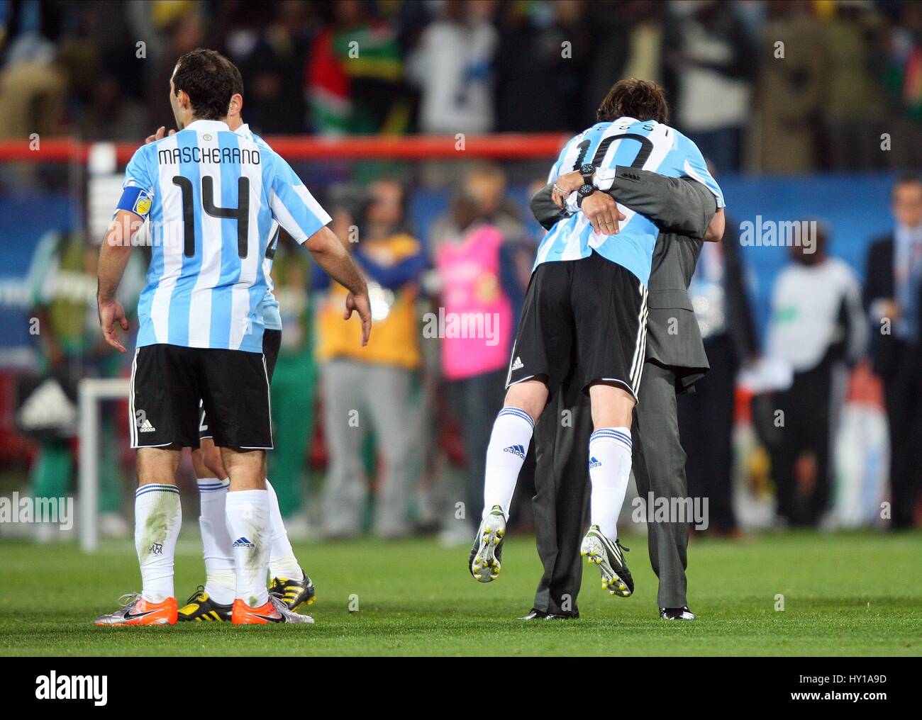 Maradona And Messi Same Goal