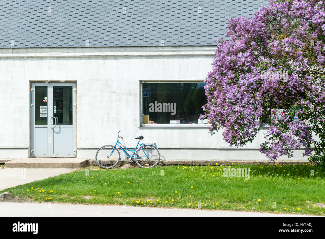 countryside buildings in summer in small village Stock Photo - Alamy