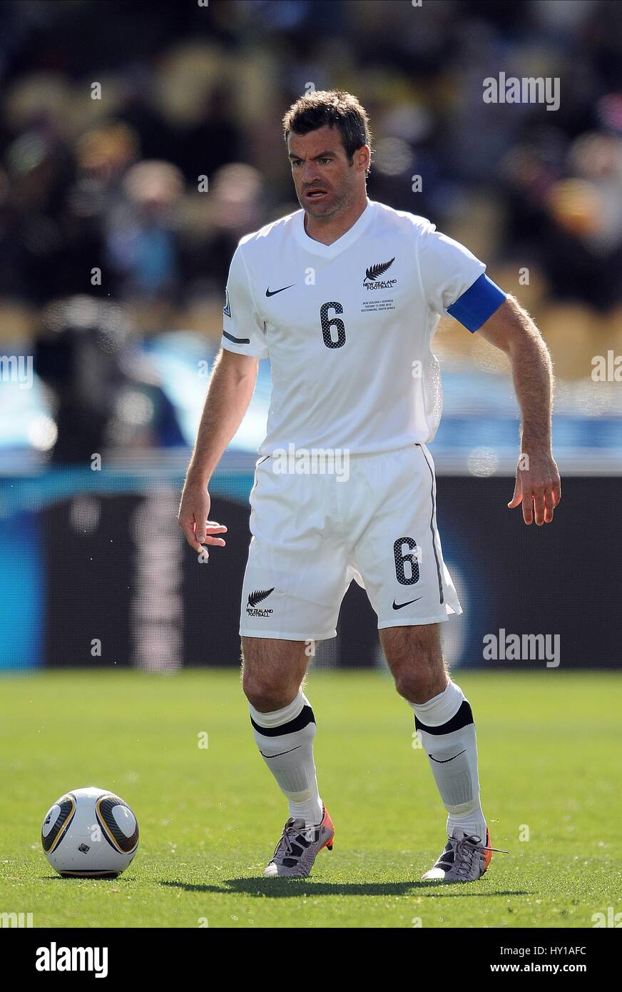 RYAN NELSEN NEW ZEALAND NEW ZEALAND ROYAL BAFOKENG STADIUM SOUTH AFRICA ...