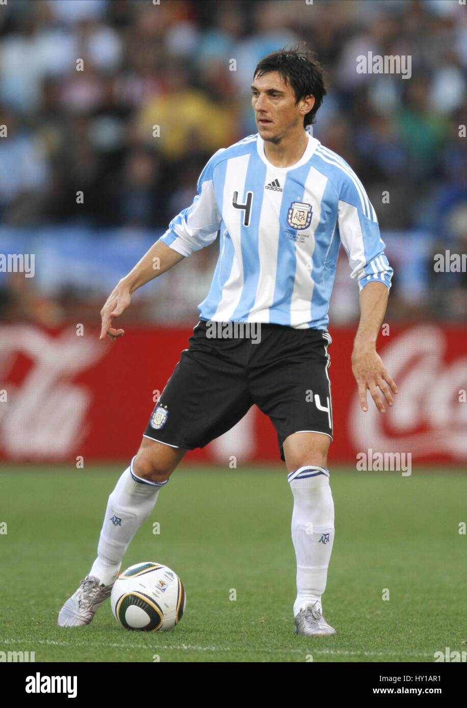 NICOLAS BURDISSO ARGENTINA V GERMANY GREEN POINT STADIUM CAPE TOWN ...