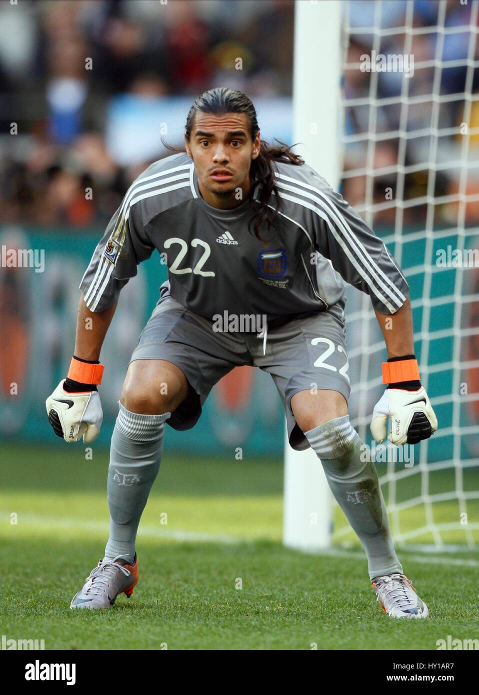 SERGIO ROMERO ARGENTINA V GERMANY GREEN POINT STADIUM CAPE TOWN SOUTH ...