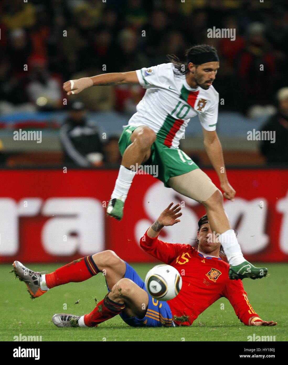 DANNY & SERGIO RAMOS SPAIN V PORTUGAL GREEN POINT STADIUM CAPE TOWN ...