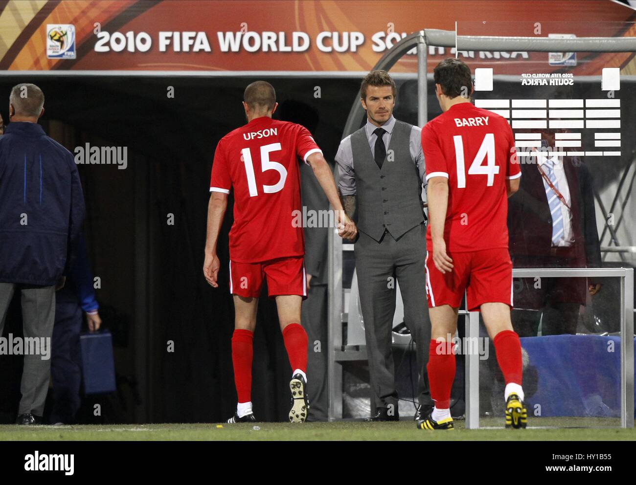 BECKHAM UPSON & BARRY GERMANY V ENGLAND FREE STATE STADIUM BLOEMFONTEIN ...