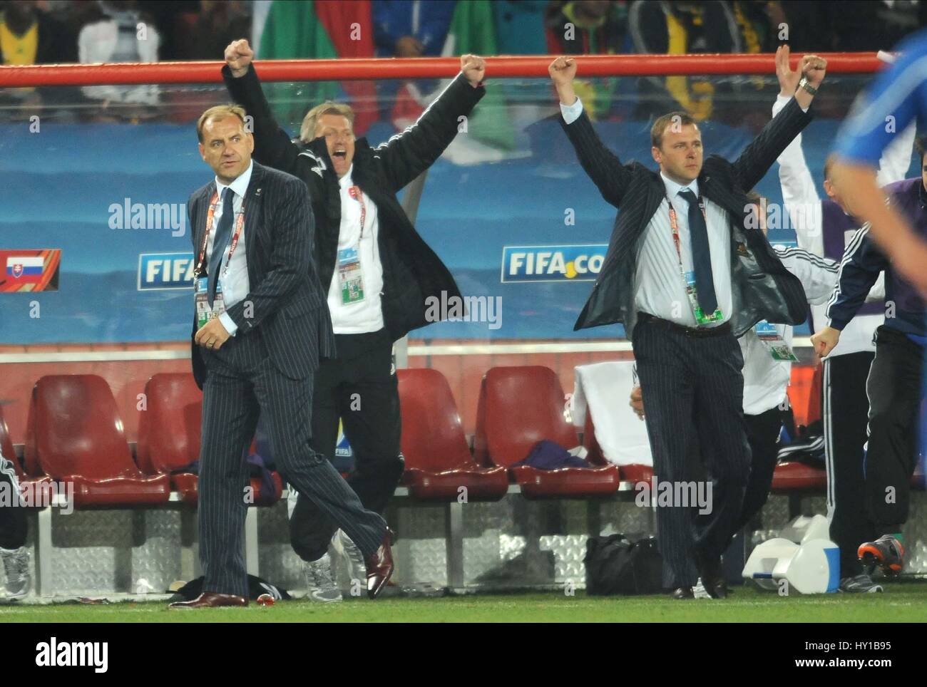 SLOVAKIA BENCH & VLADIMIR WEIS SLOVAKIA V ITALY ELLIS PARK SOUTH AFRICA ...