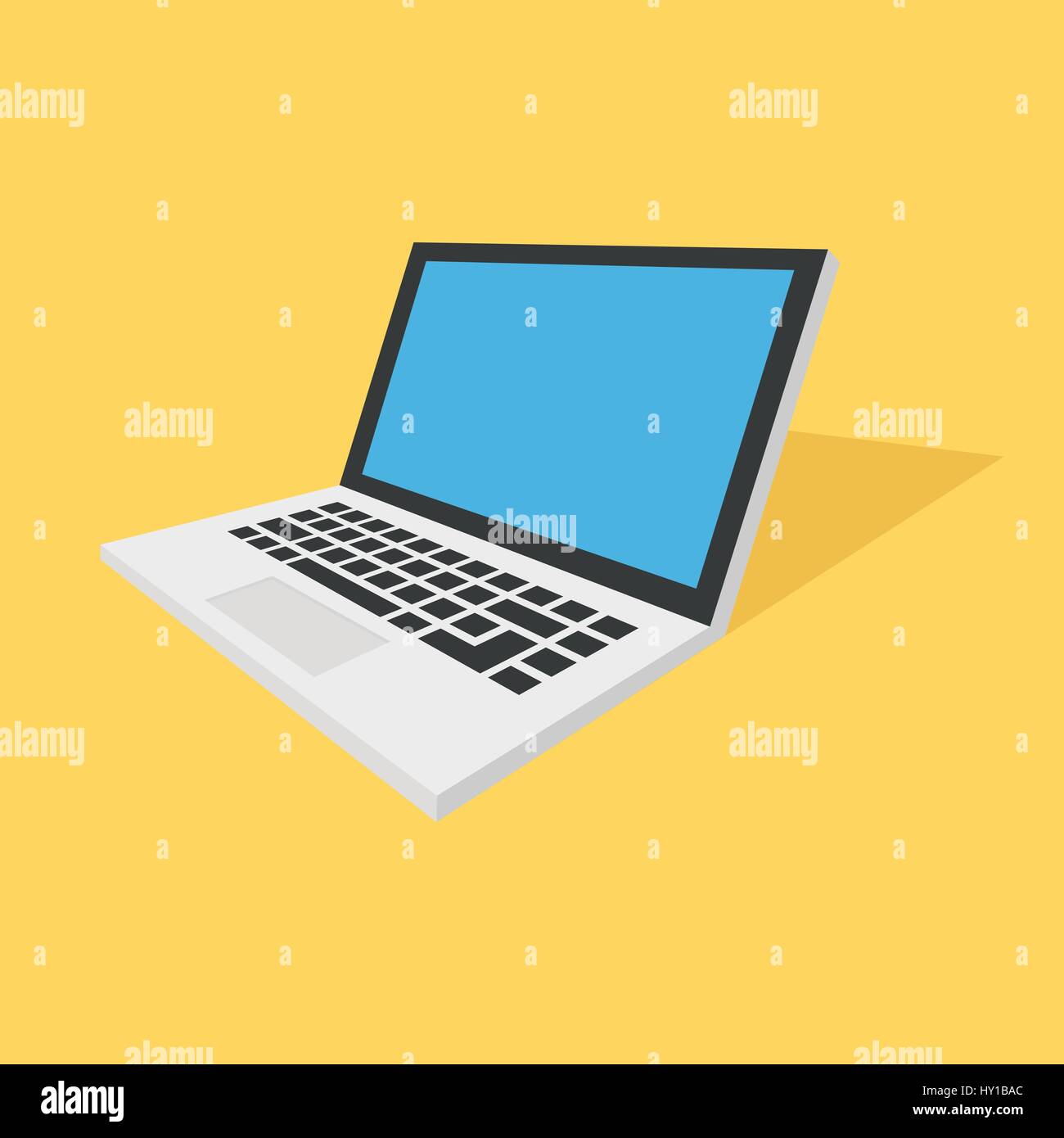 Laptop vector illustration hi-res stock photography and images - Alamy
