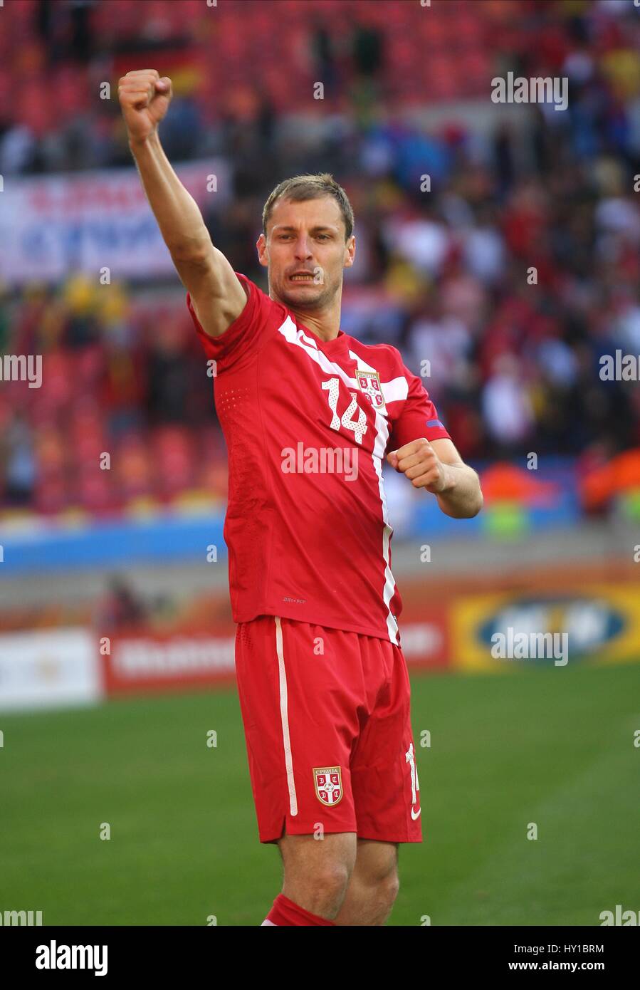 MILAN JOVANOVIC CELEBRATES AFT GERMANY V SERBIA NELSON MANDELA BAY ...