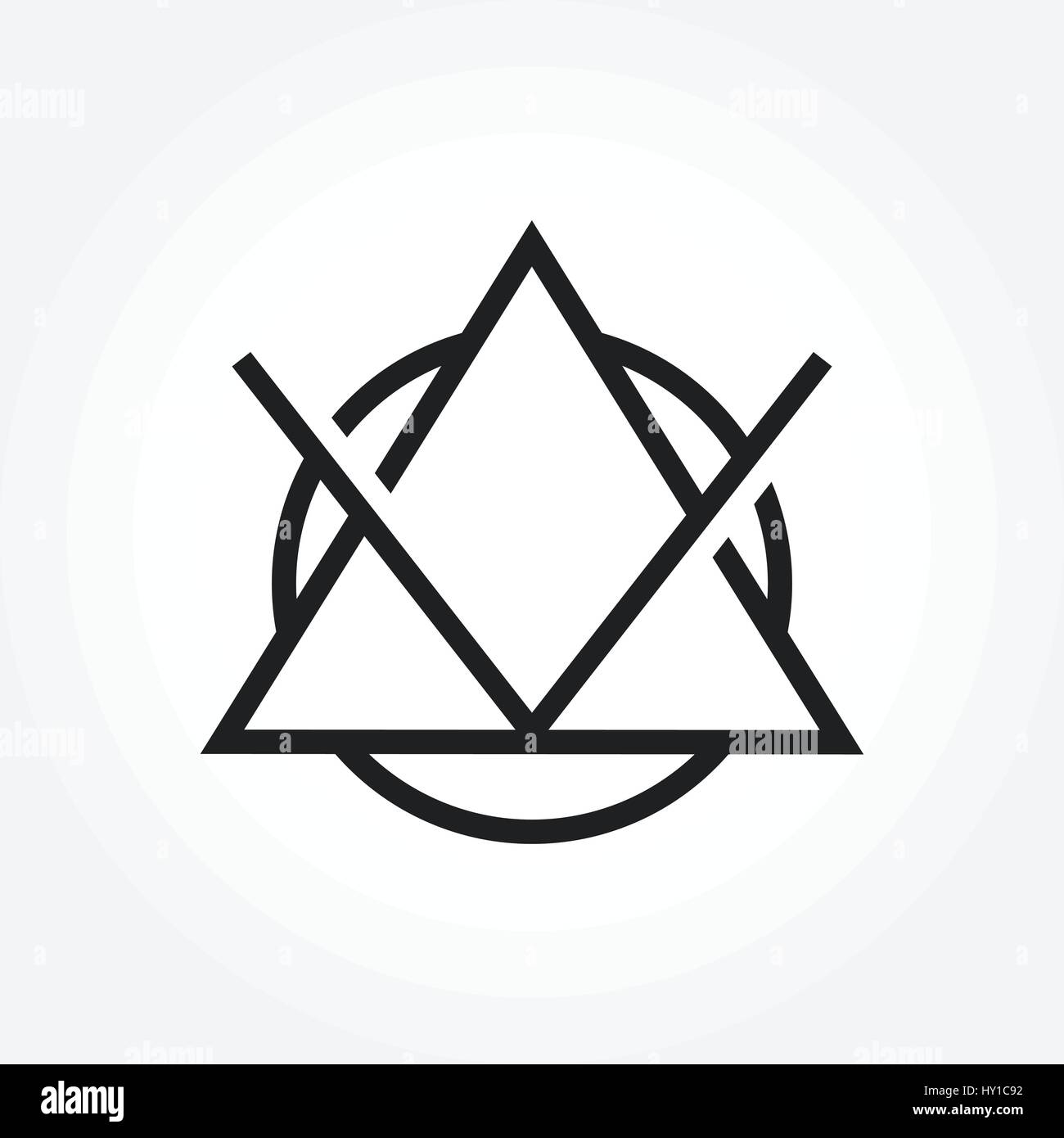 Abstract Triangle Symbol, vector illustration Stock Vector Image & Art ...