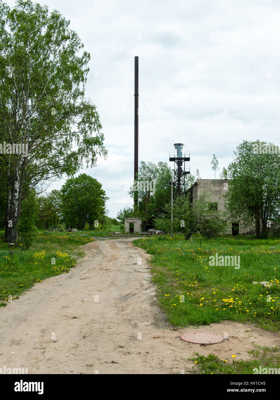countryside buildings in summer in small village Stock Photo - Alamy