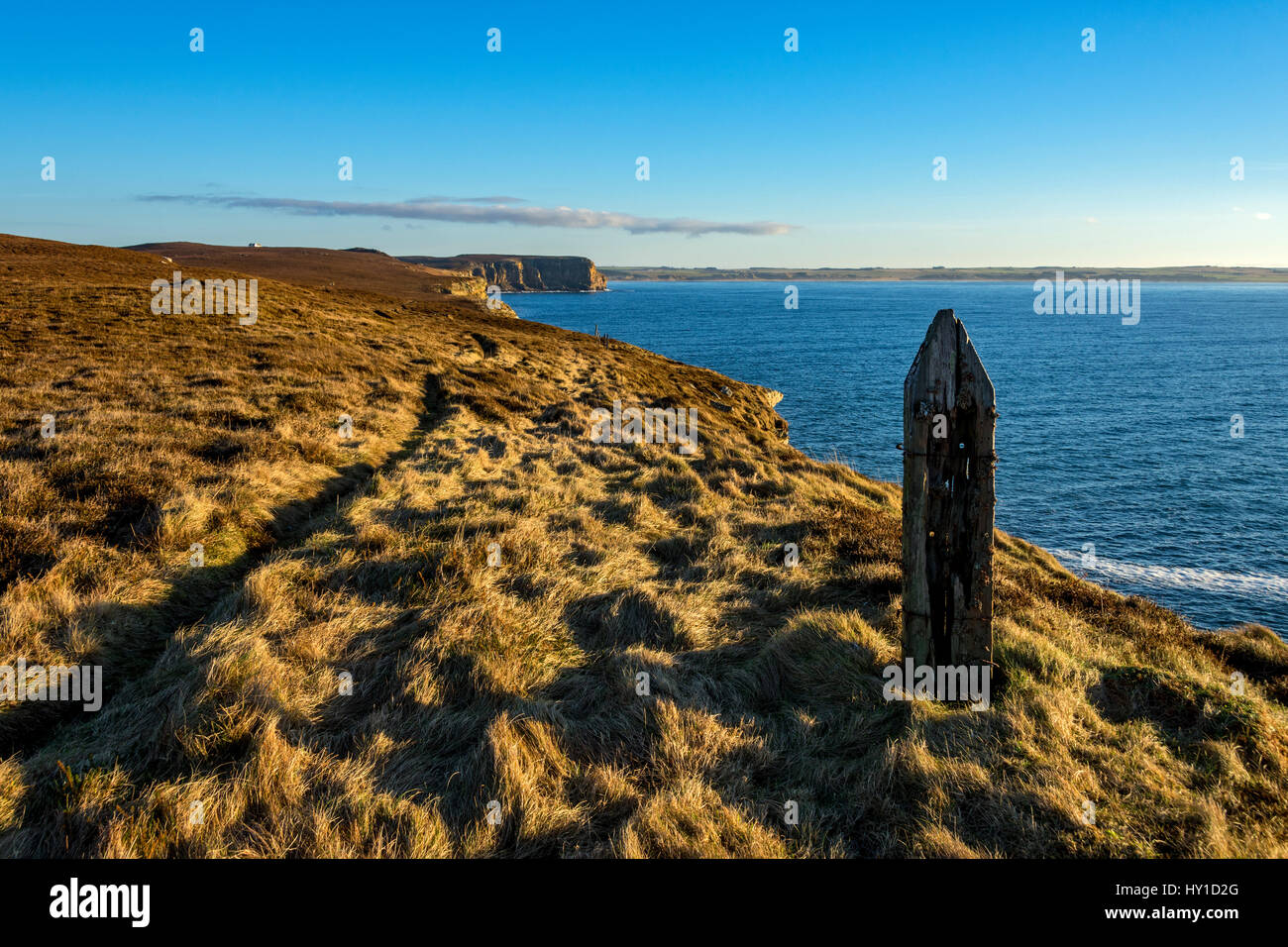 Dwarwick Head and Dunnet Bay from the coastal path on the west side of ...