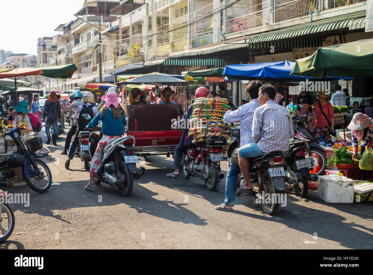 Russian Market in Phnom Penh, Cambodia, Asia Stock Photo - Alamy