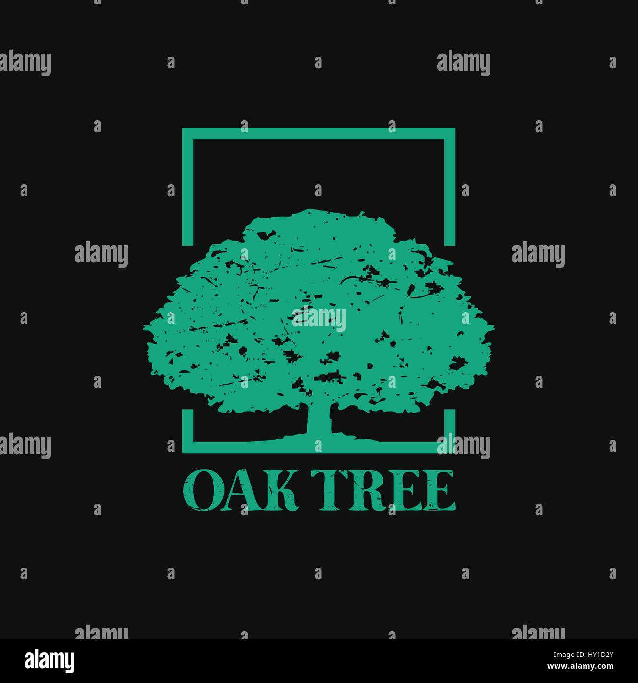 Oak tree vector vectors hi-res stock photography and images - Alamy