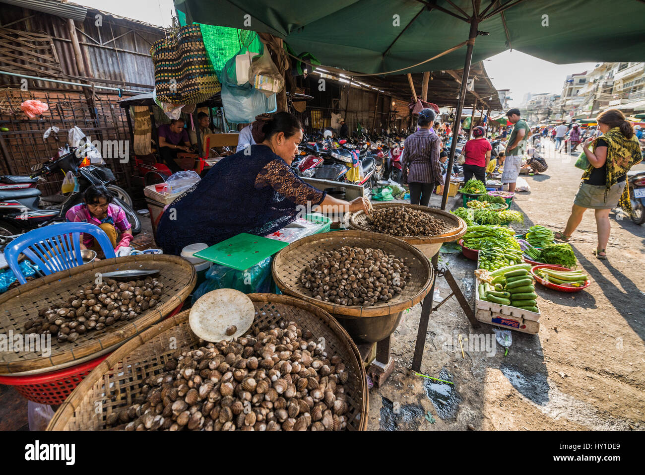 Russian Market in Phnom Penh, Cambodia, Asia Stock Photo - Alamy
