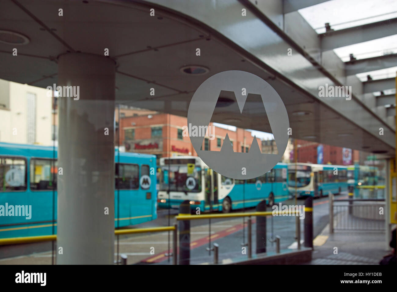 Merseytravel bus infrastructure Stock Photo - Alamy