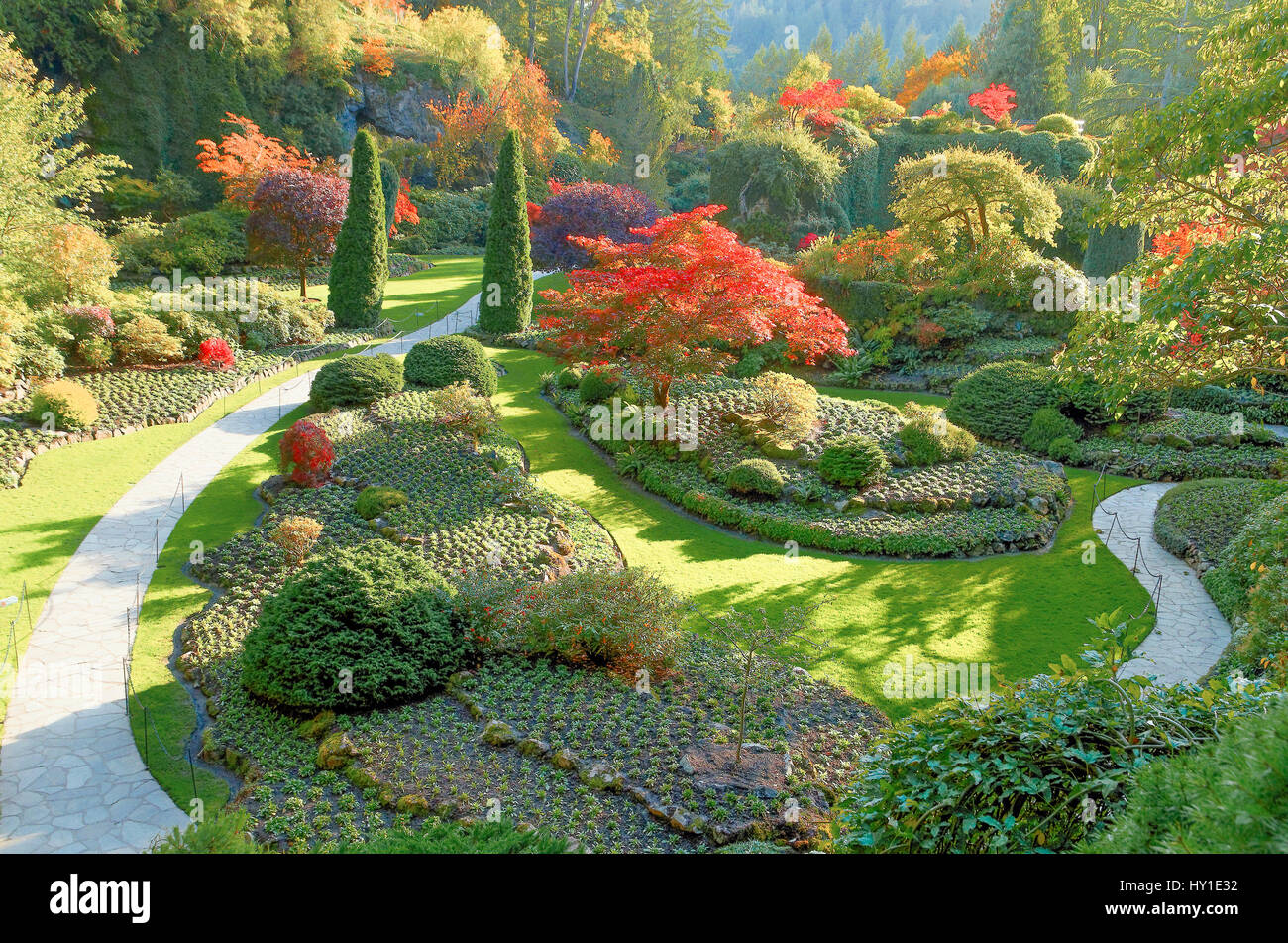 Sunken garden hi-res stock photography and images - Alamy