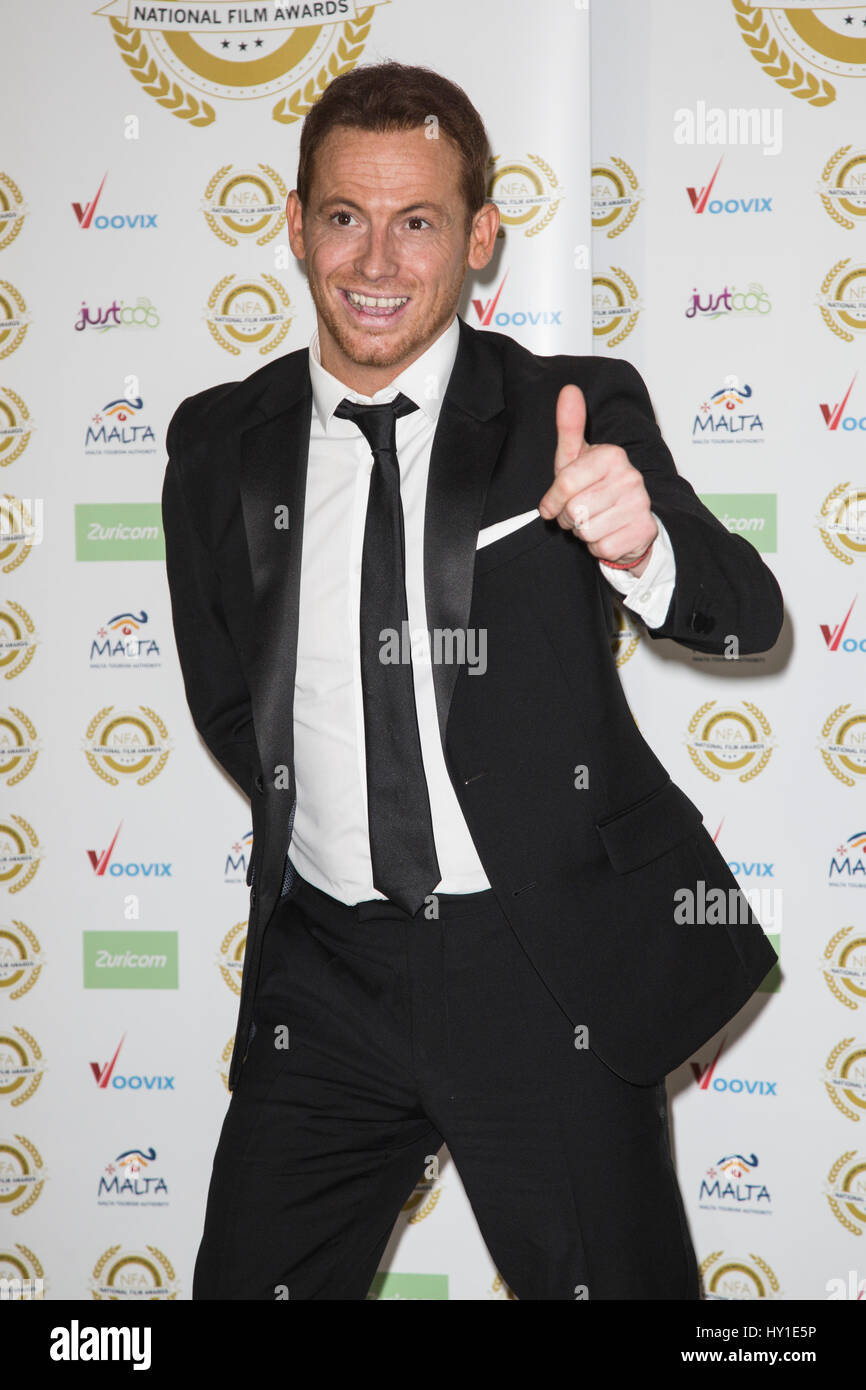 Joe Swash attends the 2017 National Film Awards at Porchester Hall on ...