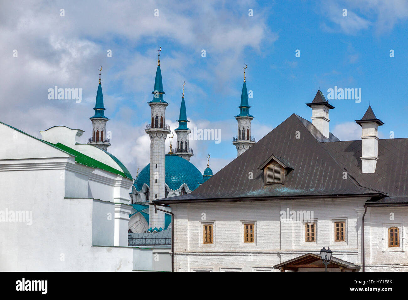Kazan Kremlin Citadel and Kul Sharif Mosque, Tatarstan Republic Russia ...