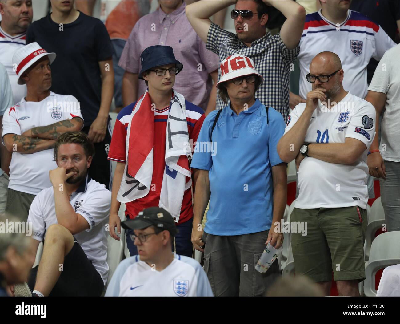 ENGLAND FANS AFTER GAME ENGLAND V ICELAND EURO 2016 R STADE DE NICE ...