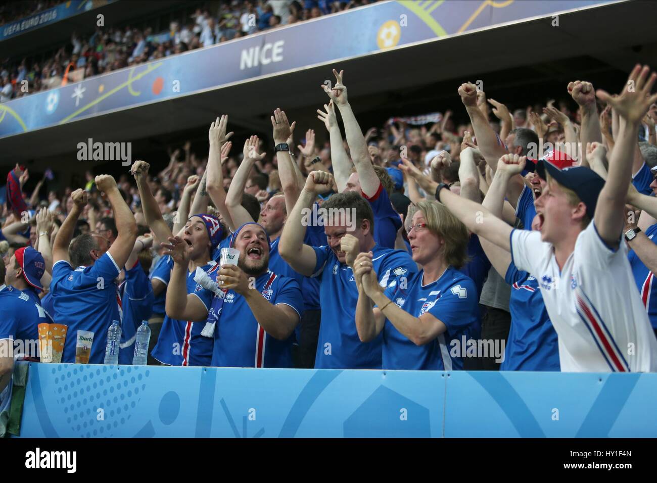 ICELAND FANS ENGLAND V ICELAND EURO 2016 R STADE DE NICE NICE FRANCE 27 ...