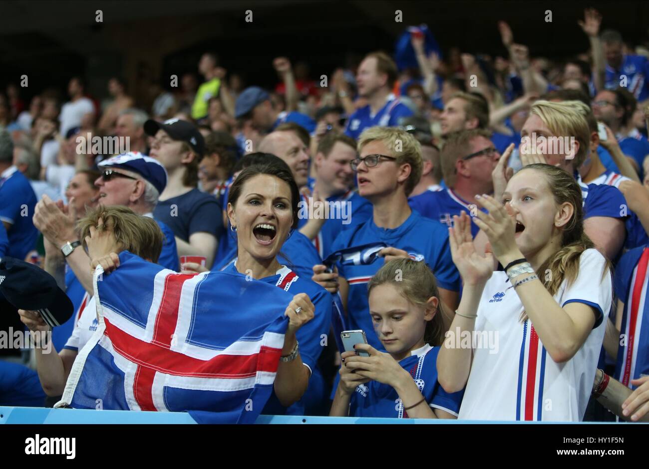 ICELAND FANS ENGLAND V ICELAND EURO 2016 R STADE DE NICE NICE FRANCE 27 ...