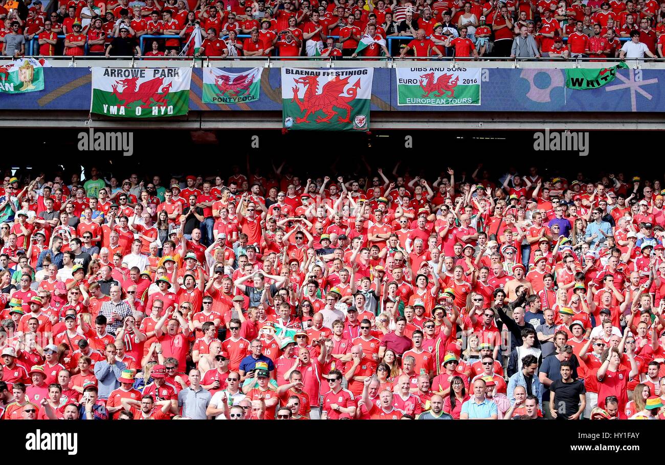 Welsh football fans hi-res stock photography and images - Alamy