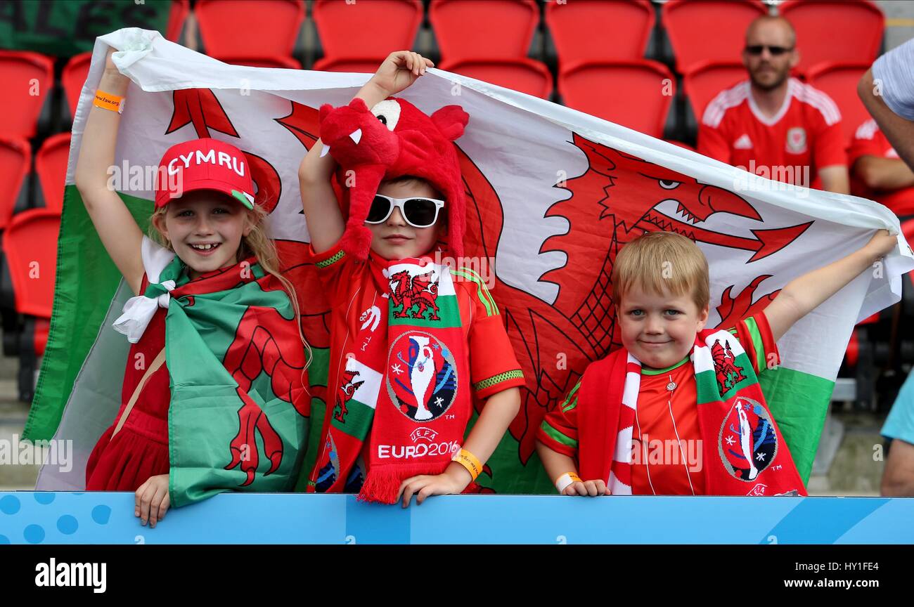 WELSH FANS IN THE STADIUM WALES V NORTHERN IRELAND PARC DES PRINCES ...
