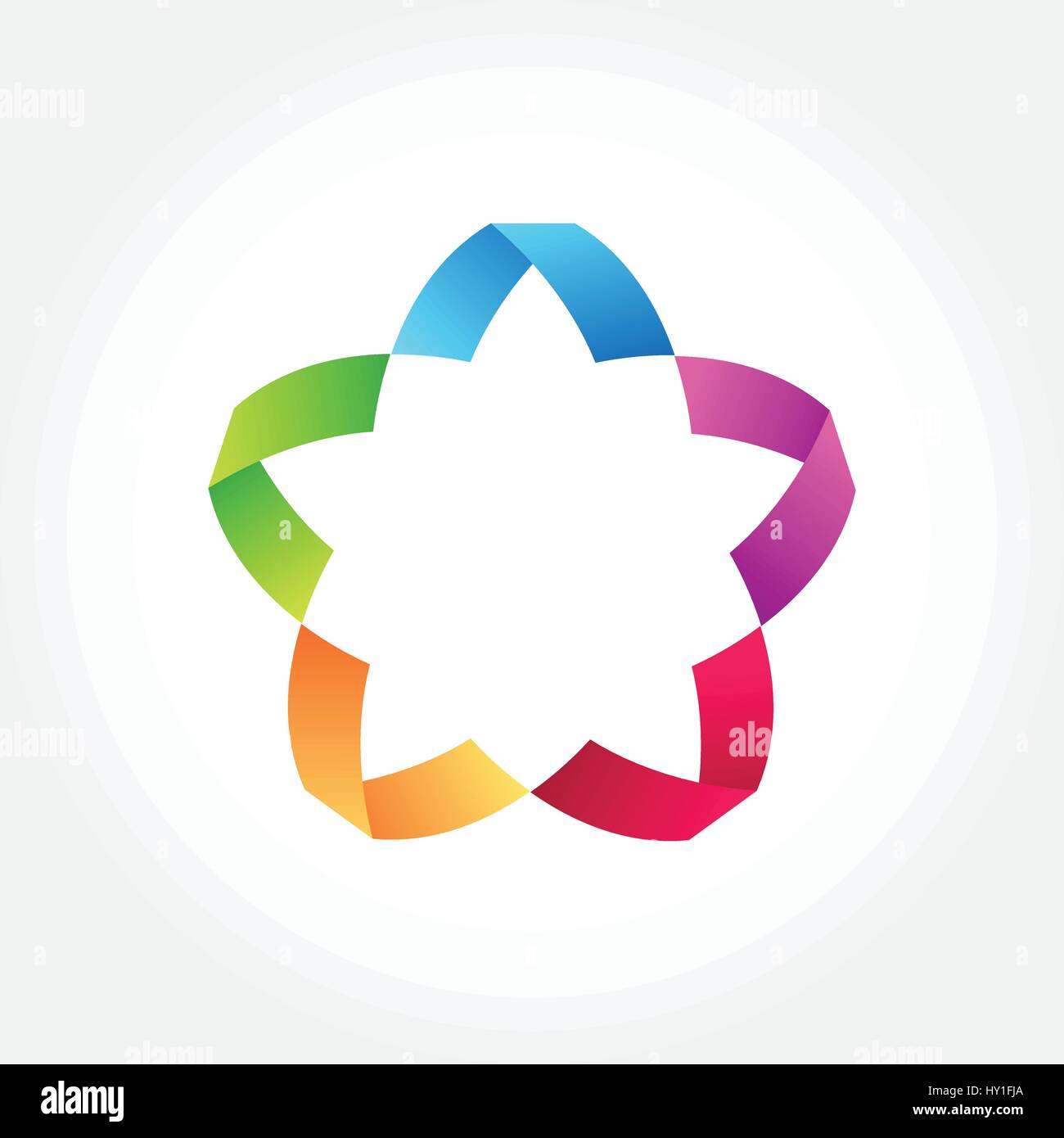 Colorful Star symbol, vector illustration design, abstract concept ...