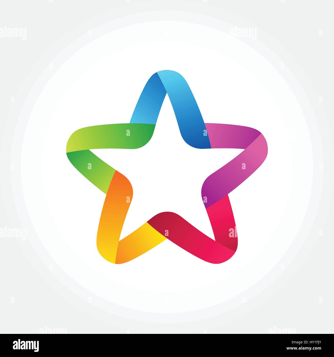 Colorful Star symbol, vector illustration design, abstract concept ...