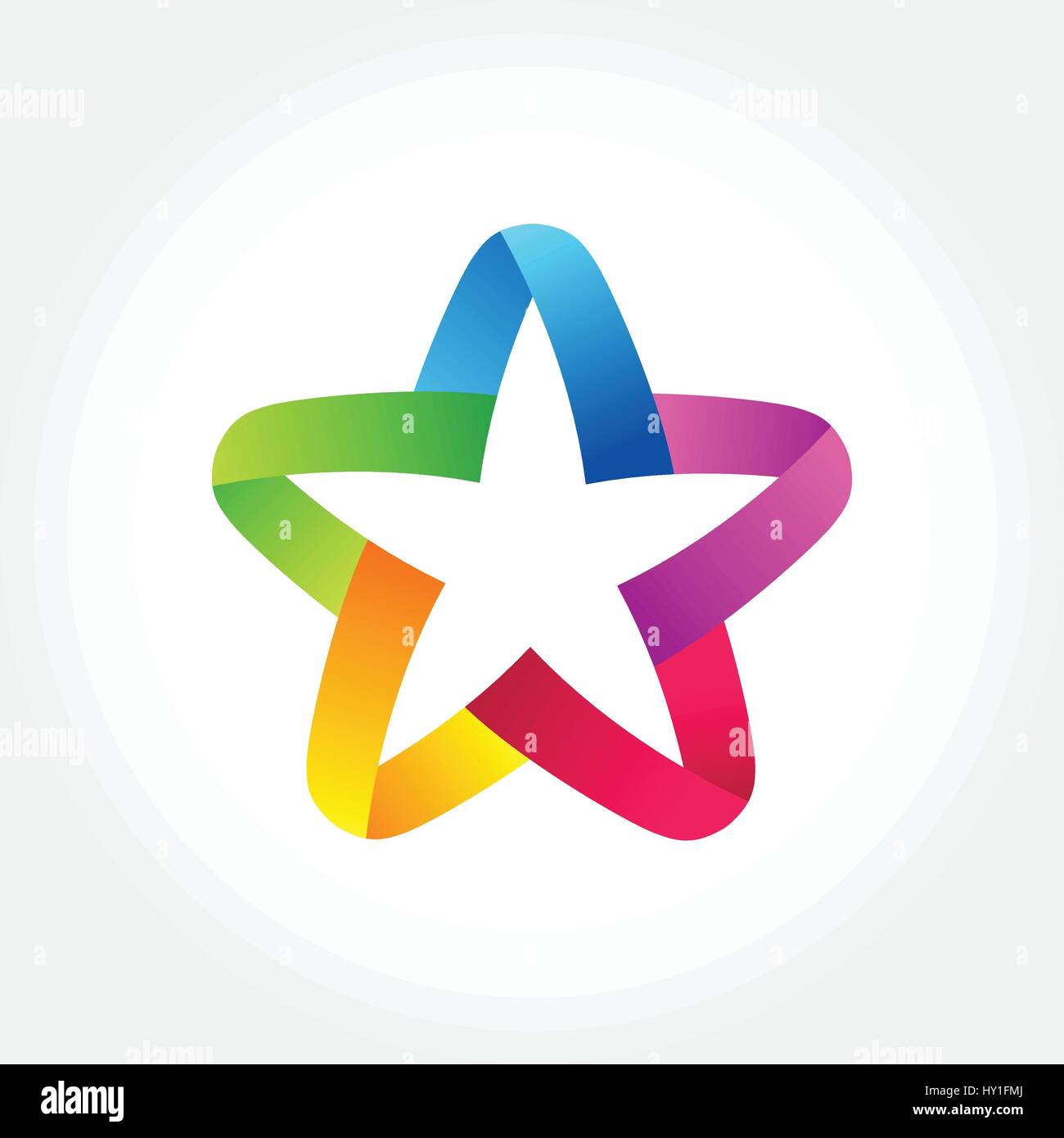 Colorful Star symbol, vector illustration design, abstract concept ...