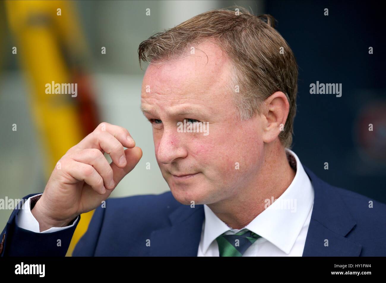 Michael oneill northern ireland football manager hi-res stock ...