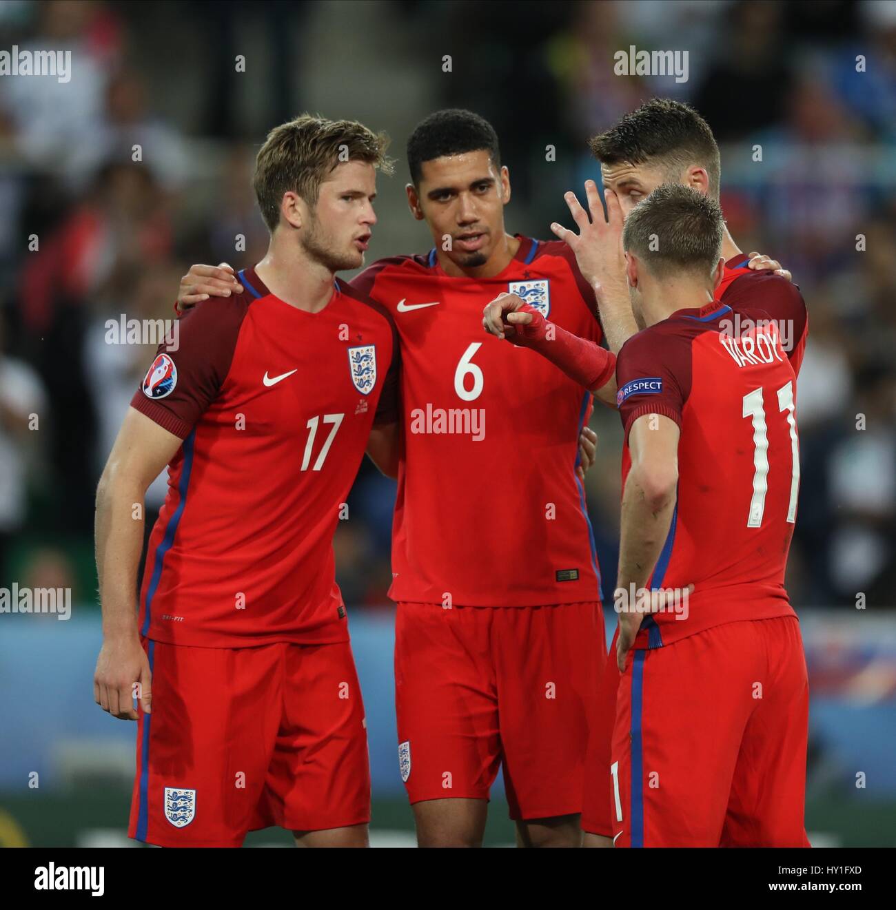 ERIC DIER CHRIS SMALLING GAR SLOVAKIA V ENGLAND EURO 2016 STADE ...