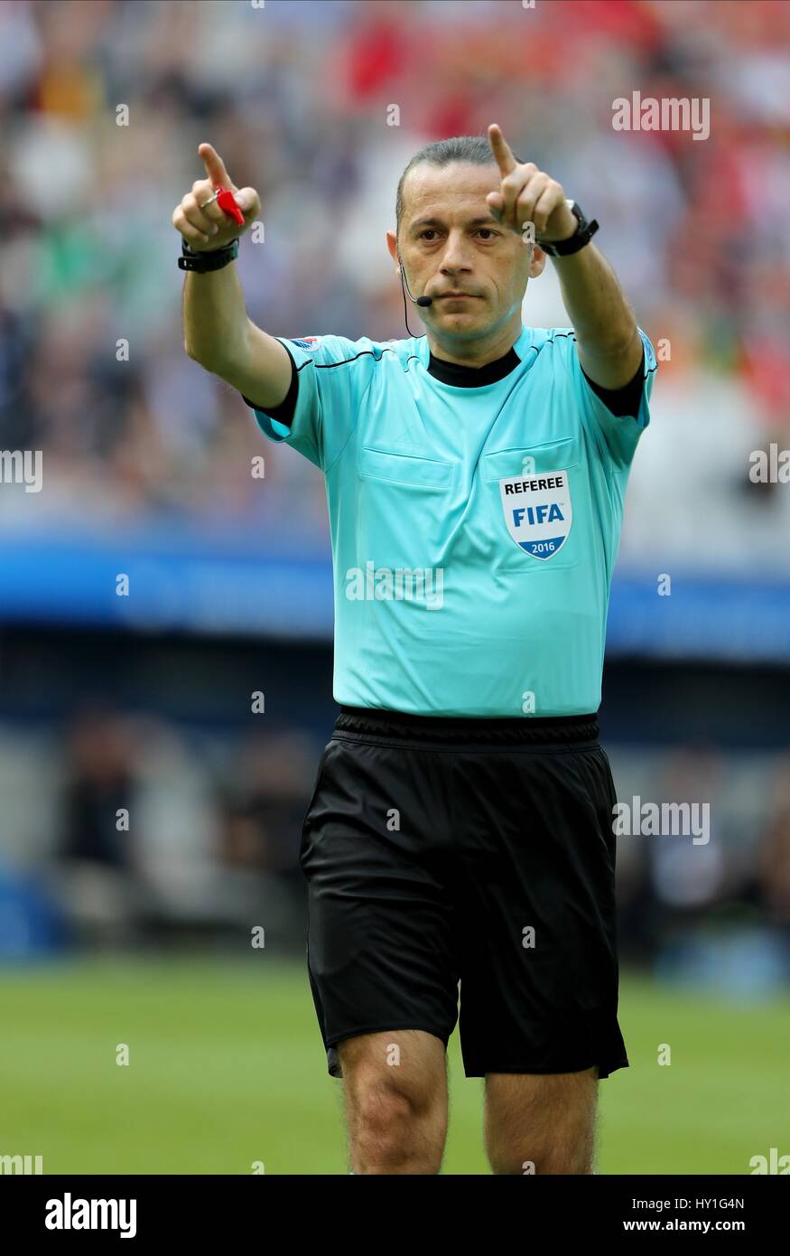 CUNEYT CAKIR UEFA REFEREE STADE DE BORDEAUX BORDEAUX FRANCE 18 June ...