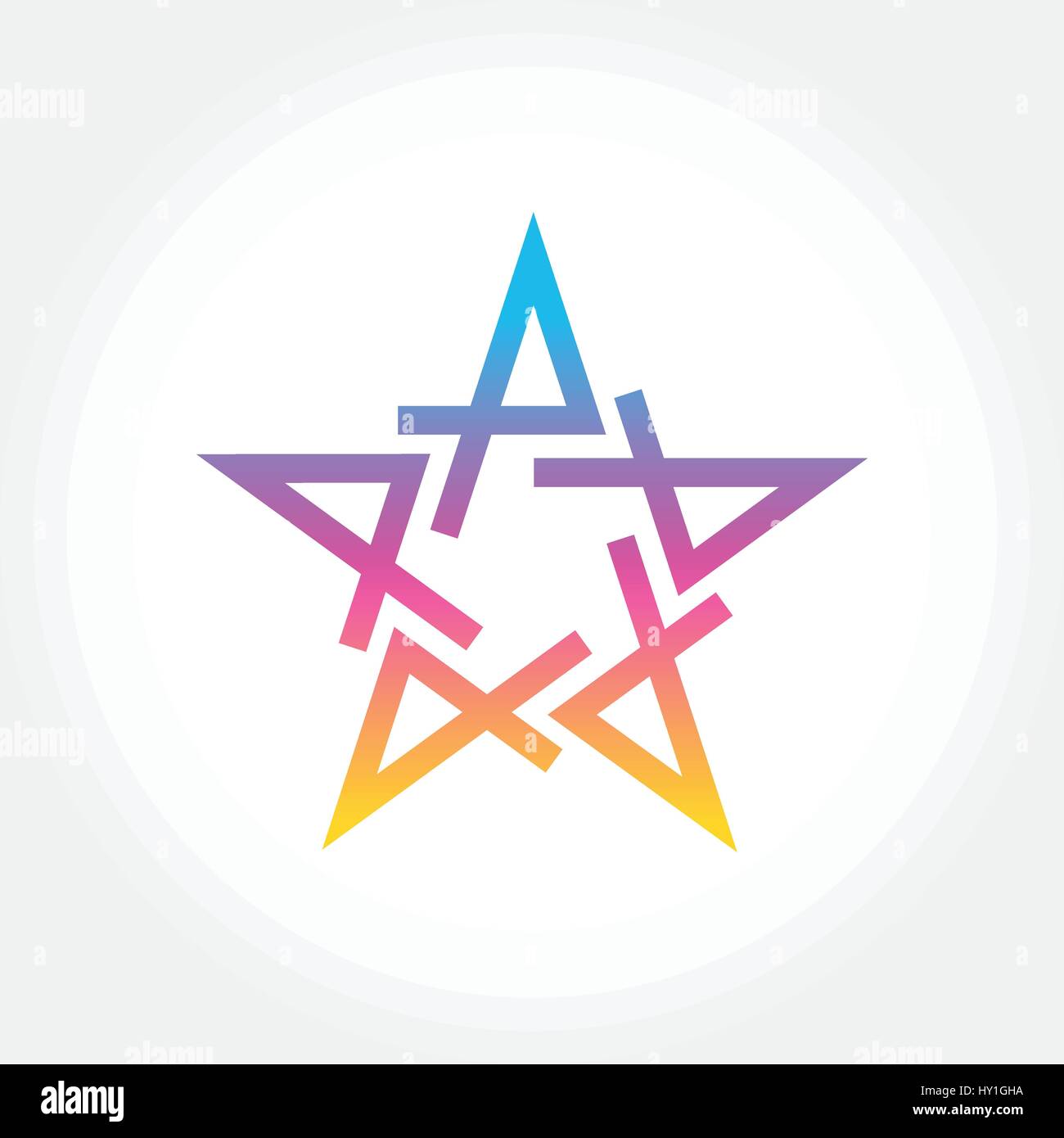 Colorful Star symbol, vector illustration design, abstract concept ...