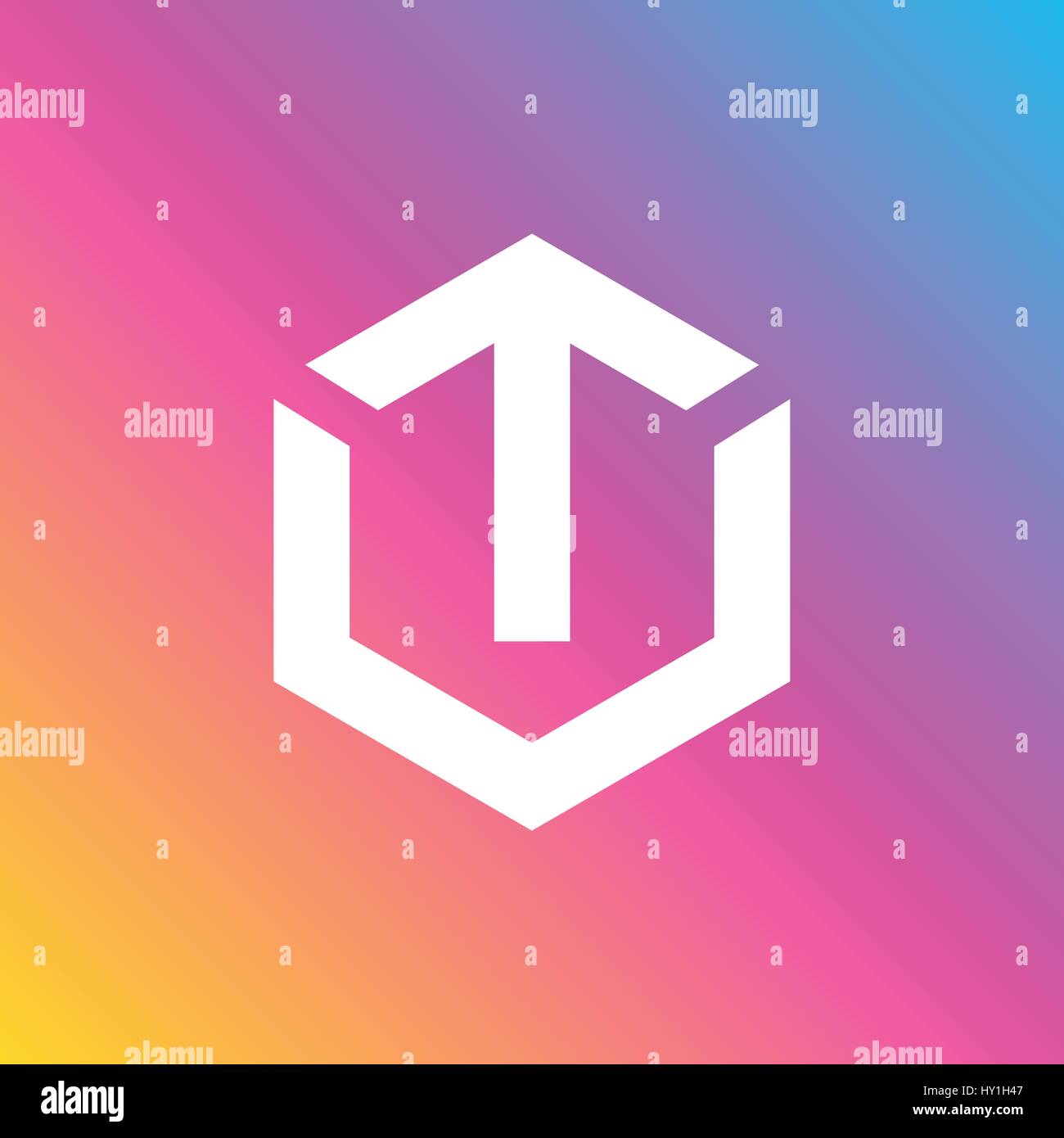 Abstract Colorful Hexagon Symbol Concept Stock Vector Image & Art - Alamy