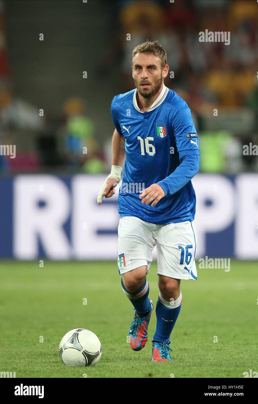 DANIELE DE ROSSI ITALY AS ROMA ITALY & AS ROMA OLYMPIC STADIUM KIEV ...
