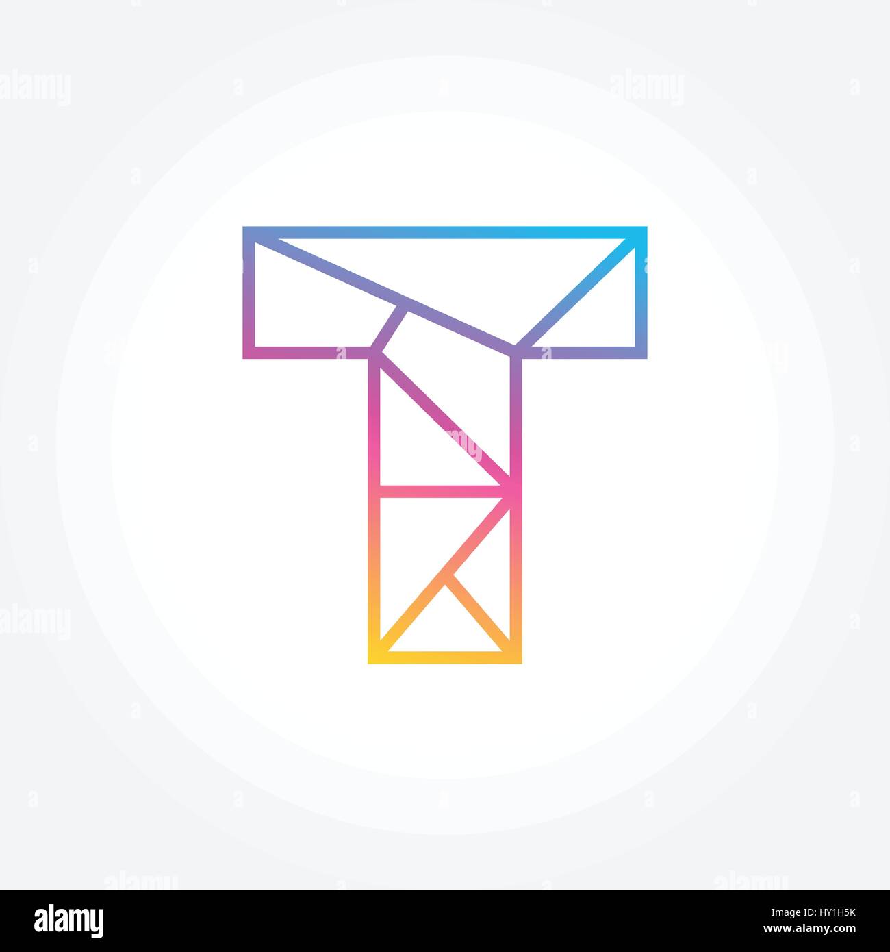 letter T Symbol design illustration, Creative Concept Stock Vector ...