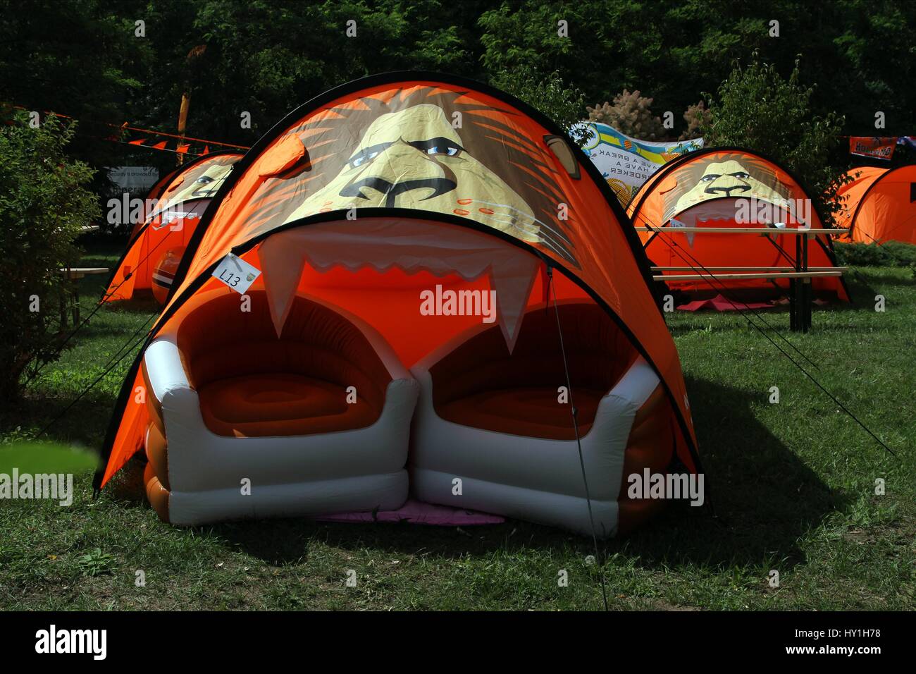 HOLLAND TENT AS LION DUTCH FANS CAMP SITE DUTCH FANS CAMP SITE RIVER ...