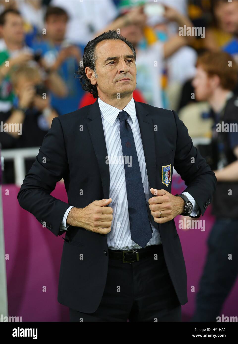 CESARE PRANDELLI ITALY COACH ITALY COACH OLYMPIC STADIUM KIEV UKRAINE ...