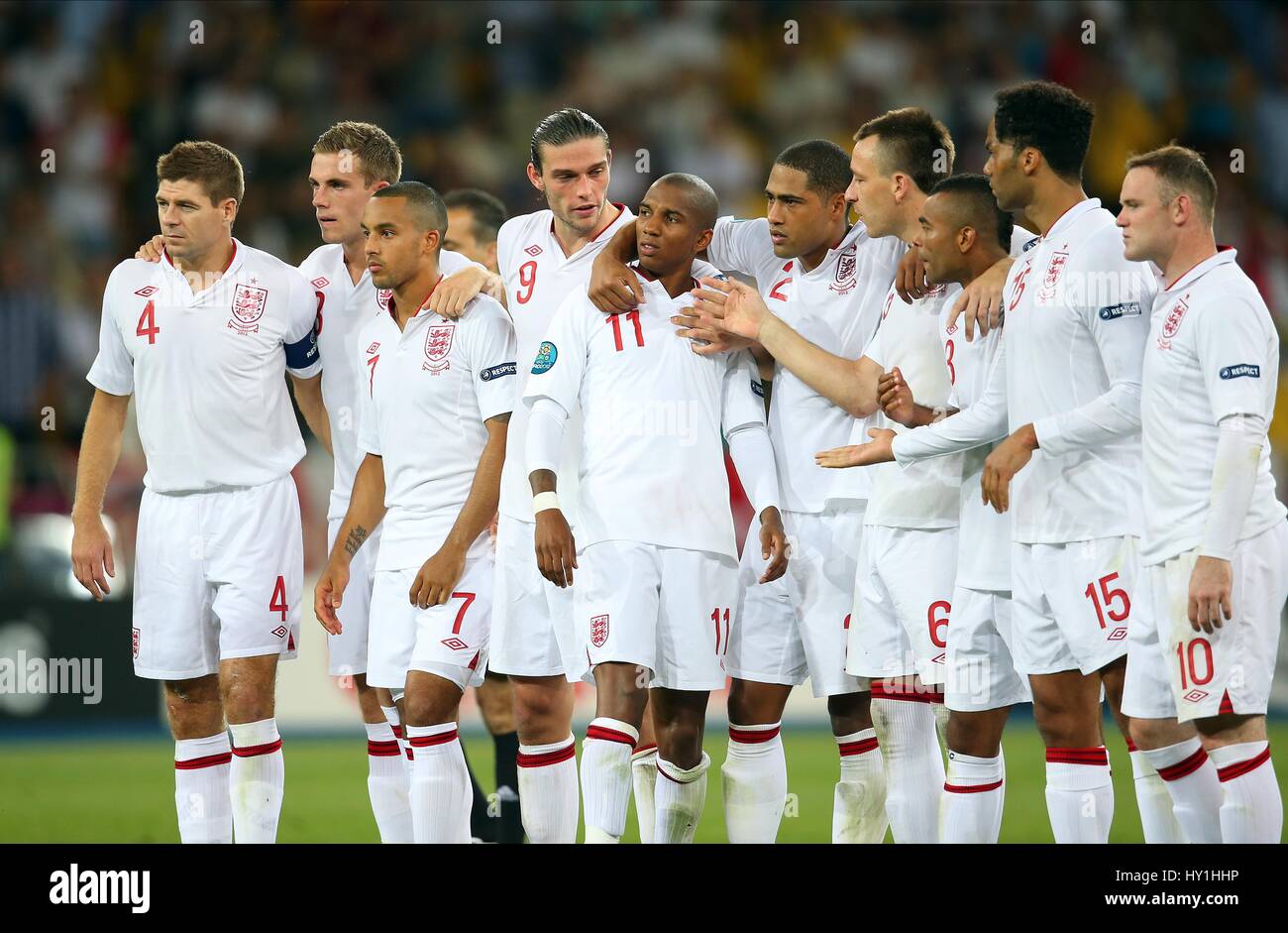 STEVEN GERRARD, JORDAN HENDERSON, THEO WALCOTT,ANDY CARROLL, ASHLEY ...