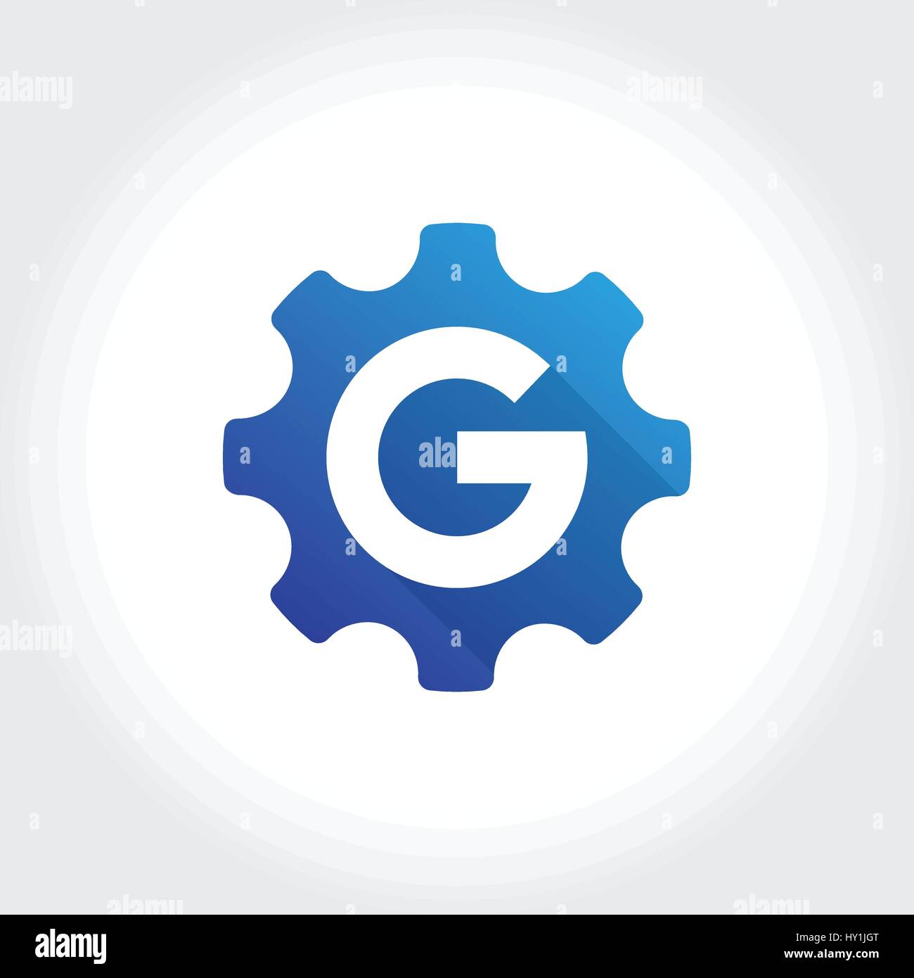 Gear check mark Stock Vector Images - Alamy