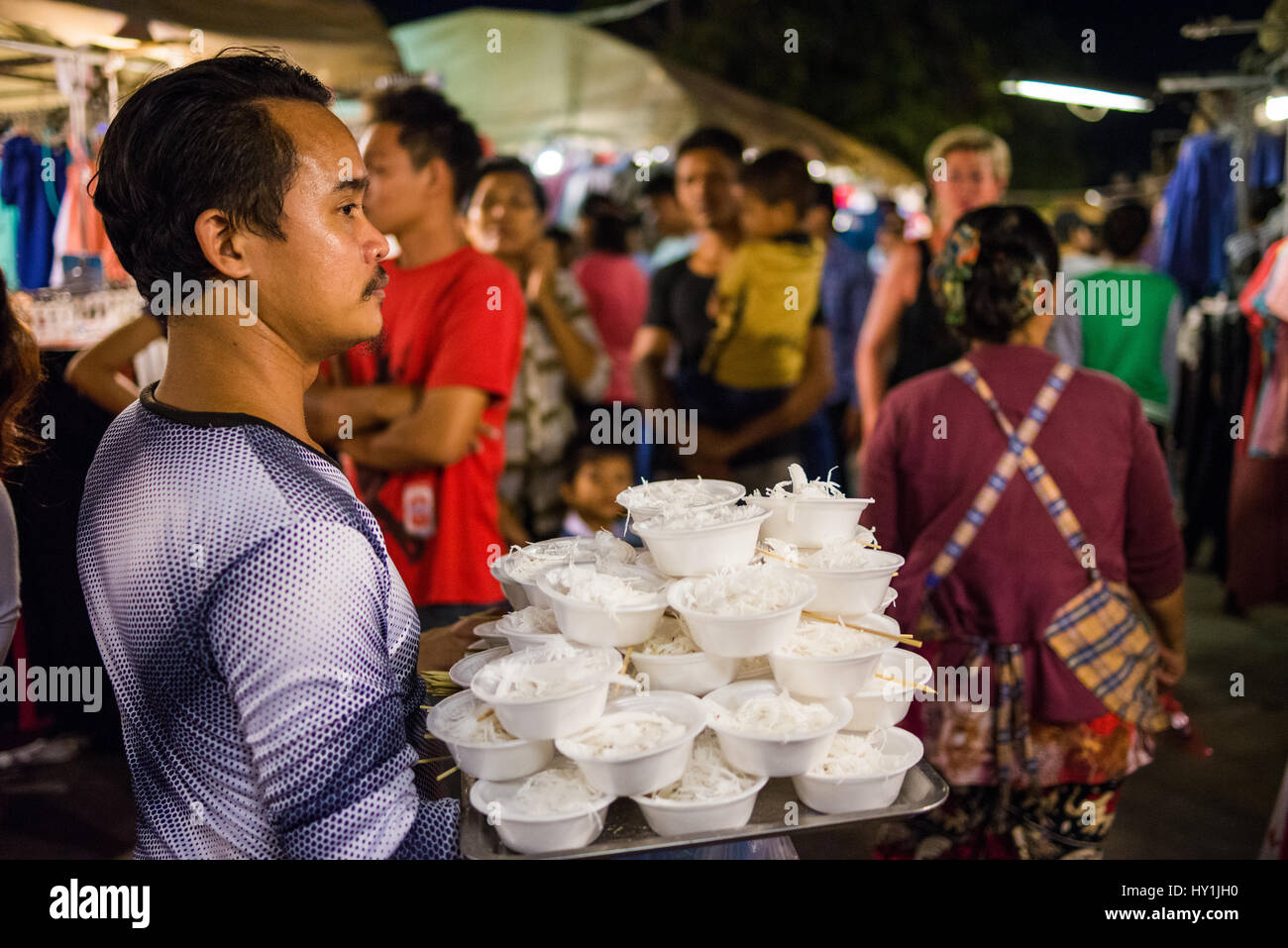 Night market, Phnom Penh, Cambodia, Asia Stock Photo - Alamy