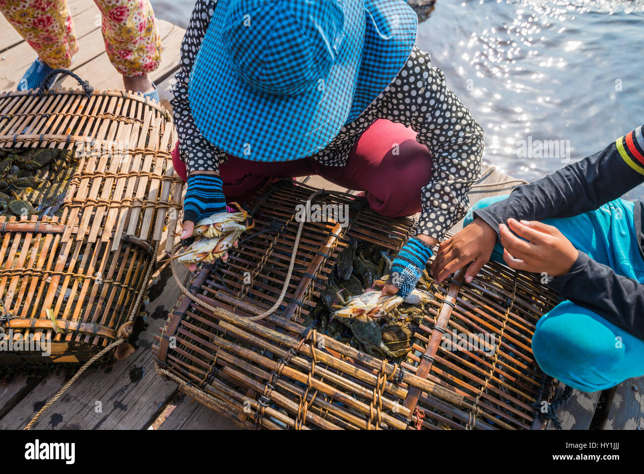 Crab market, Kep, Cambodia, Asia Stock Photo - Alamy