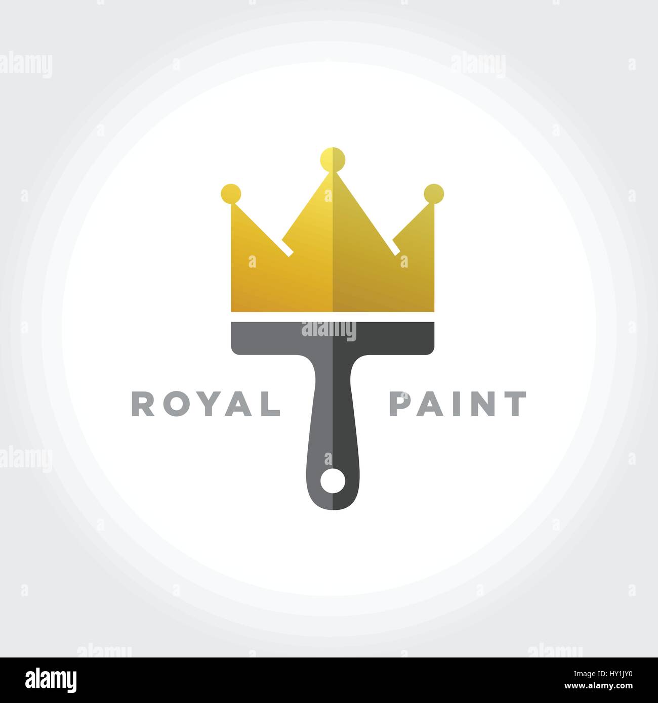 King Paint Business Concept Vector illustration, Creative Design Stock ...