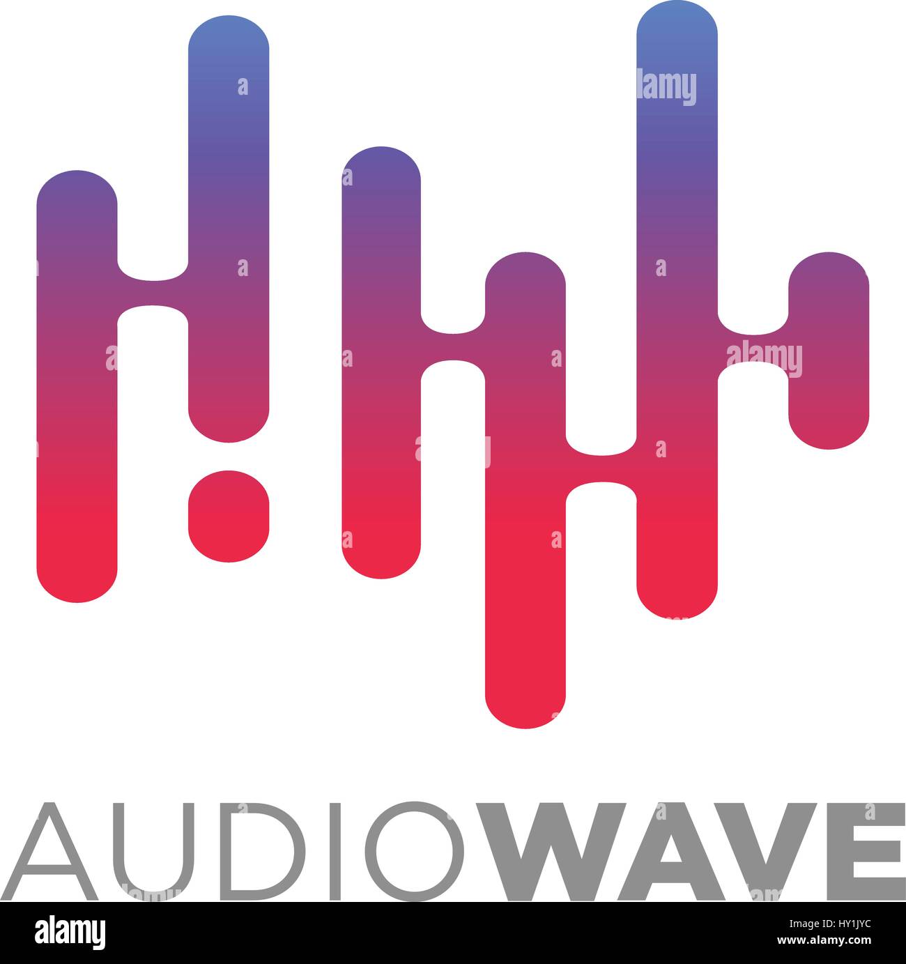 Music Logo concept Sound Wave, Audio Technology, Abstract Shape Stock ...