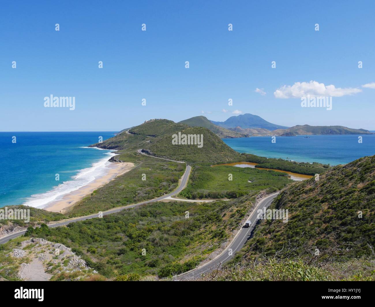 9 Frigate Bay, St Kitts, West Indies A view of the scenic Frigate Bay ...